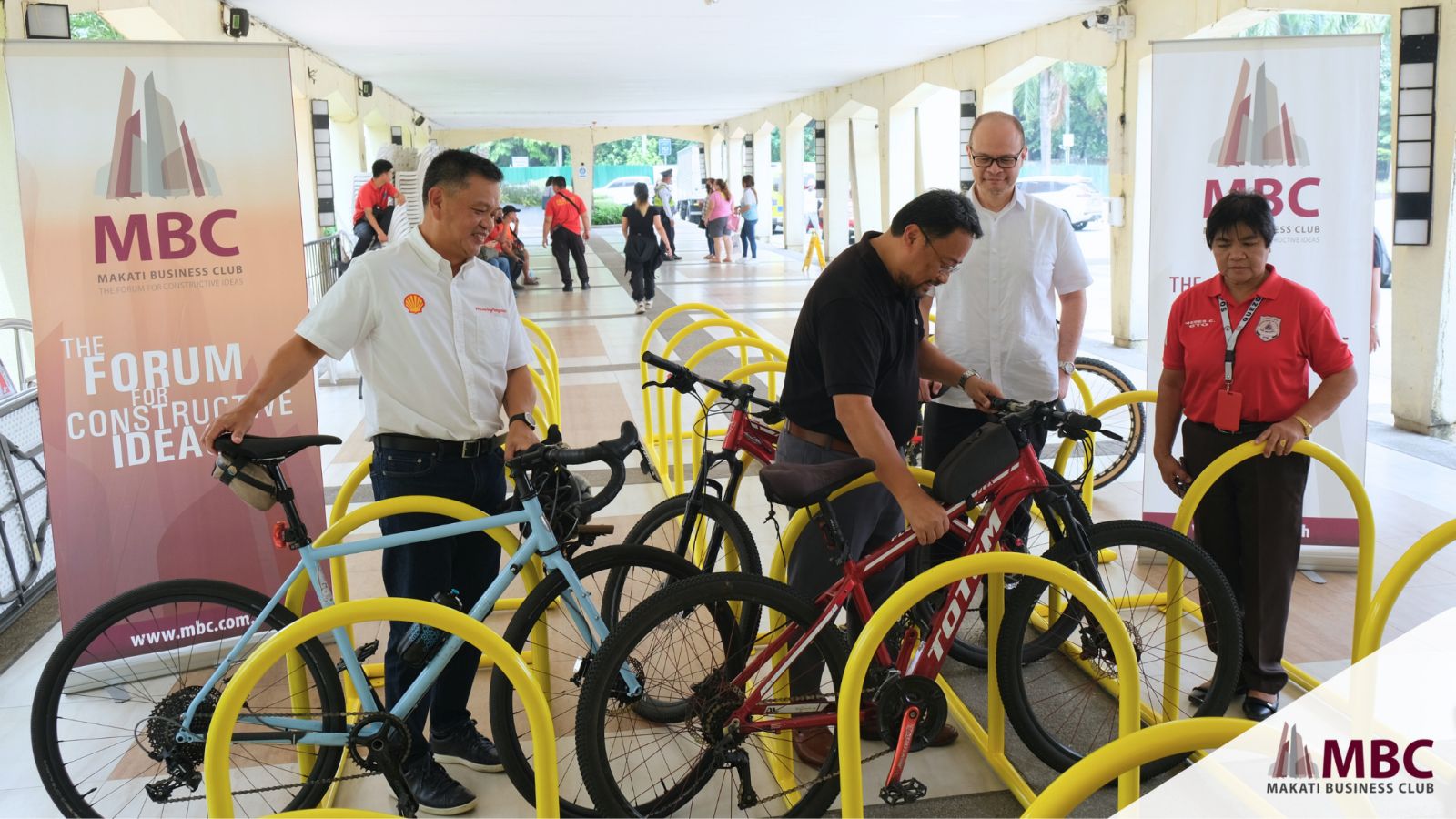 MBC and Shell Pilipinas Corporation Turnover 24 Bike Racks to Quezon ...
