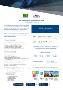 The GRI Standards Certified Training Course for Sustainability ...