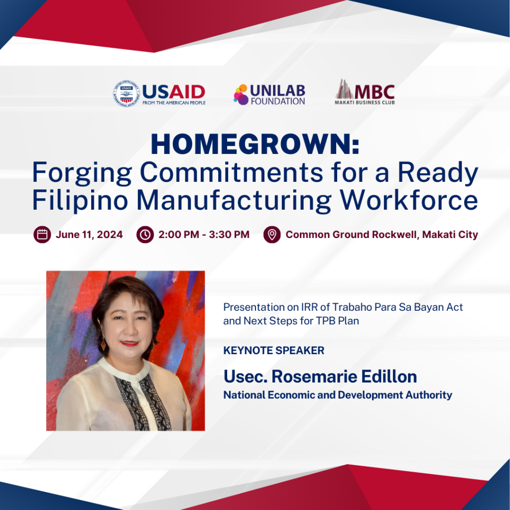 Advanced Manufacturing Skills Council (AMSC) – Makati Business Club | non-profit business ...